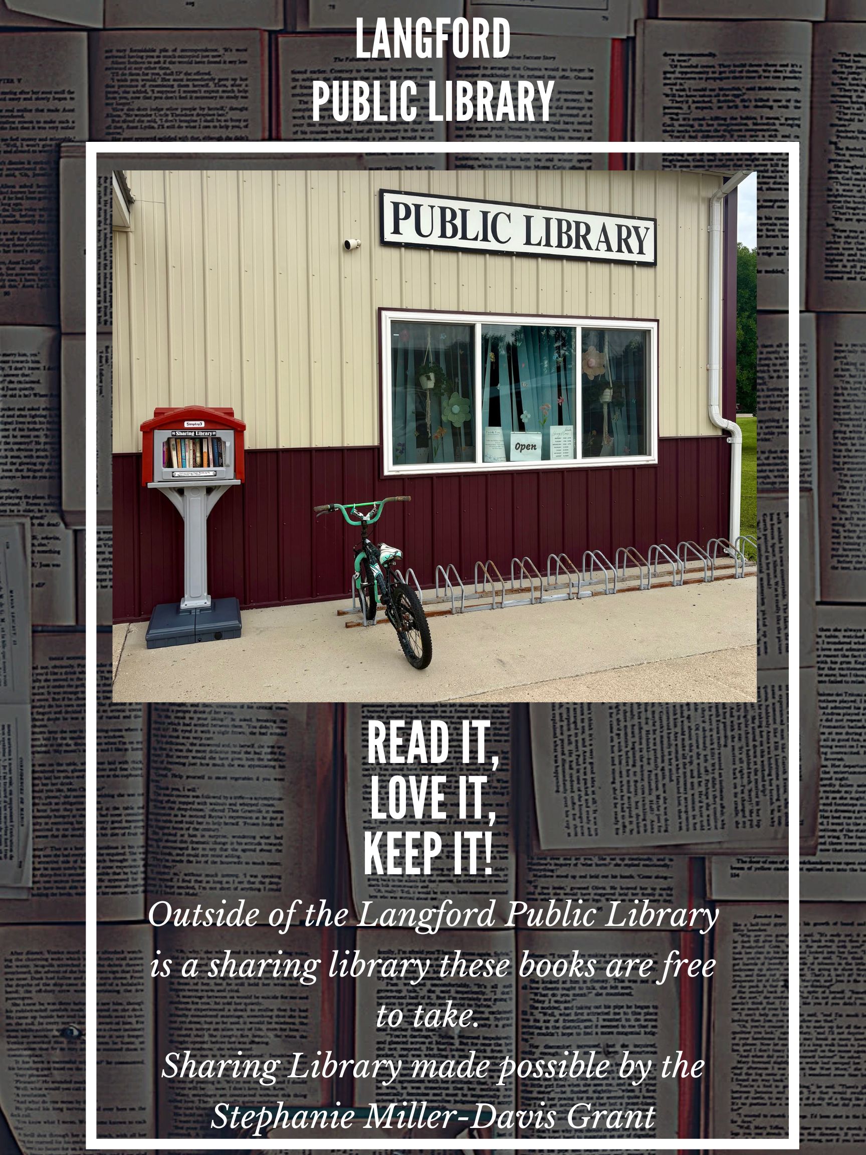 Free Library Poster